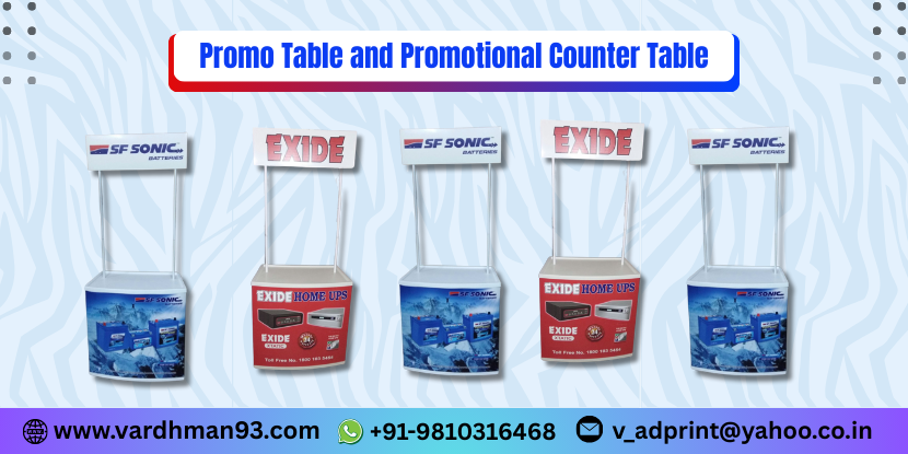 Promo Table and Promotional Counter Table | Portable Promotional Table ...