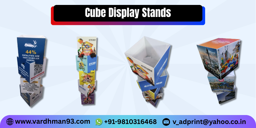 Cube Display Stands Manufacturer in Delhi | Custom POP Displays